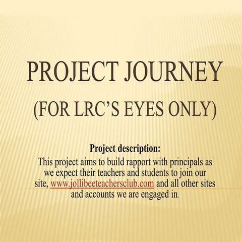 Project Journey To Edit | PPTX