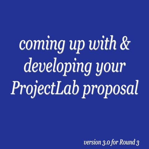 ProjectLab ideation guide version 3.0 | PDF | Science