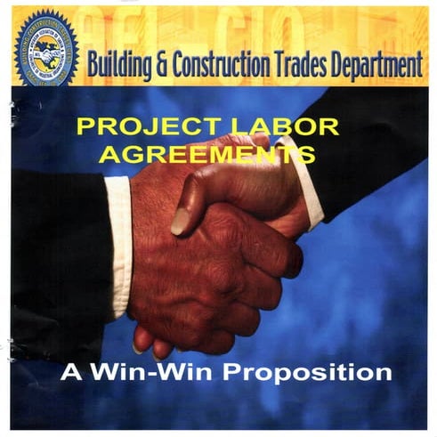 Project Labor Agreements (A Win Win Proposition) | PDF | Construction ...