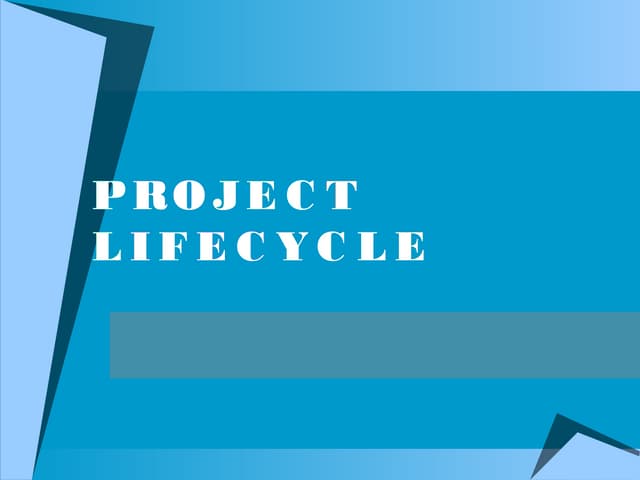 Project life cycle | ODP