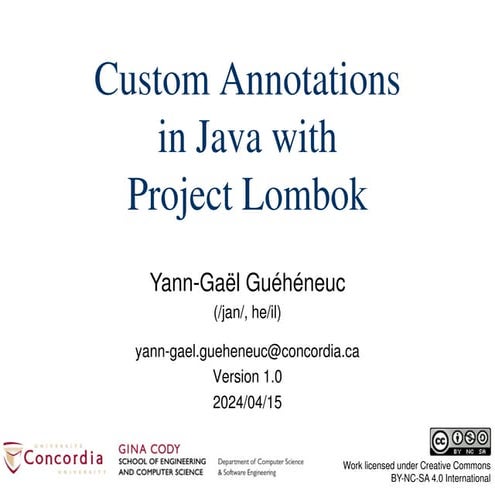 Custom Annotations In Java With Project Lombok Pdf Programming 3064