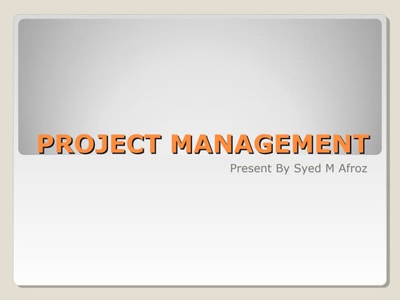 5 phases of project management | PPTX