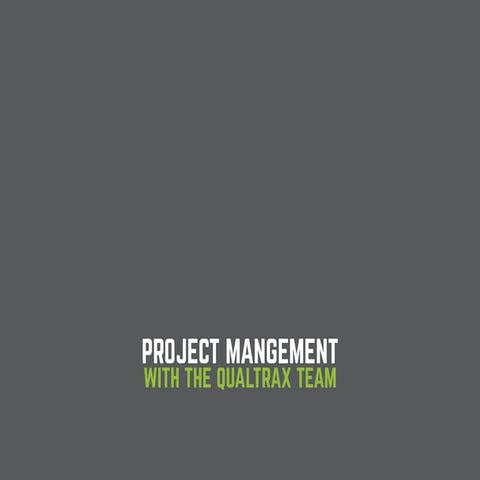 Project Management with Qualtrax | PDF