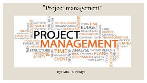 BASICS OF PROJECT MANAGEMENT | PPT
