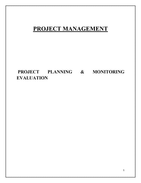 Software Project Management (monitoring and control) | PPTX