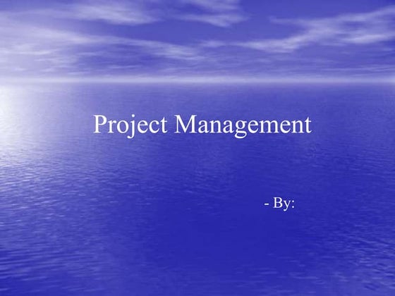 Project management PPT | PPTX | Civil Engineering Industry | Industries