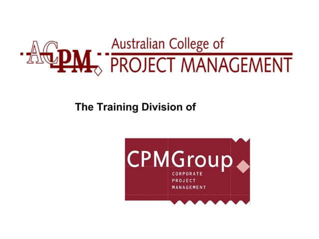 Project Management Training | PPT