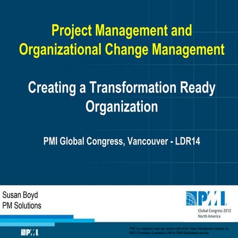 Project management and organizational change management | PPTX