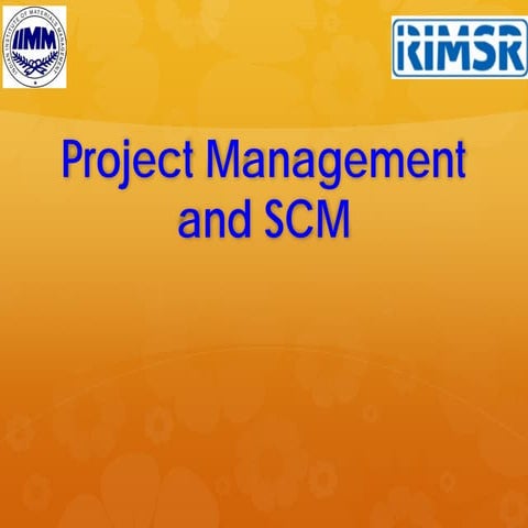 Project management and scm training & certification | PDF