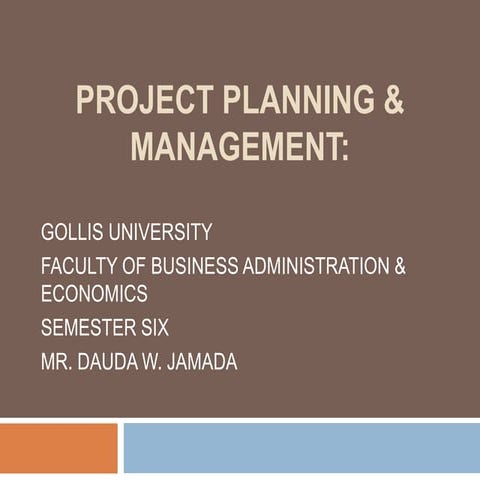 Project management chapter 1 | PPTX