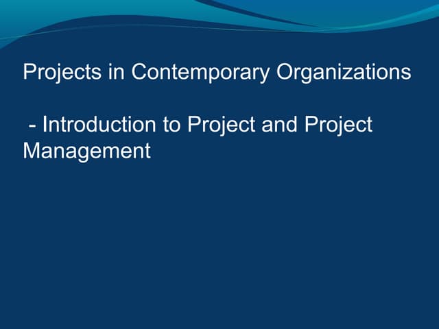 Project management PPT | PPTX