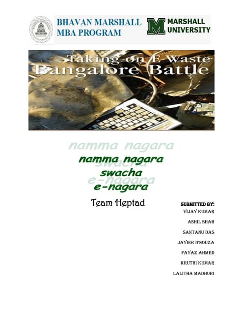 ONLINE E-WASTE COLLECTION SYSTEM project Report (Approved) | PDF