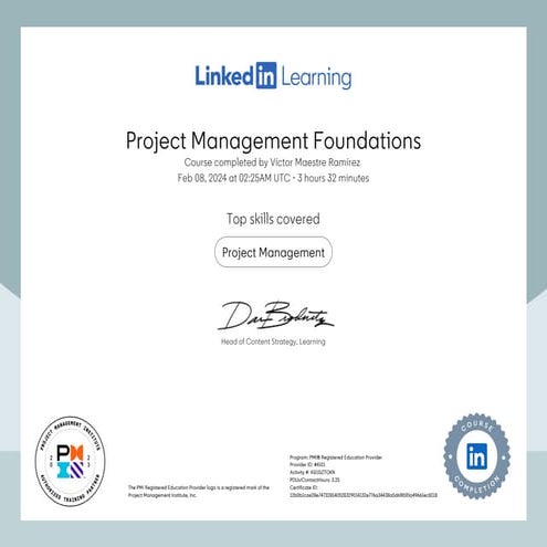 Project Management Foundations | PPT