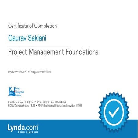 Certificate of Completion- Six Sigma- Greenbelt | PDF
