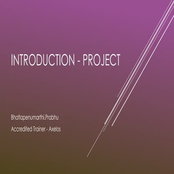 Project management intro 2 prince2 methodology | PDF