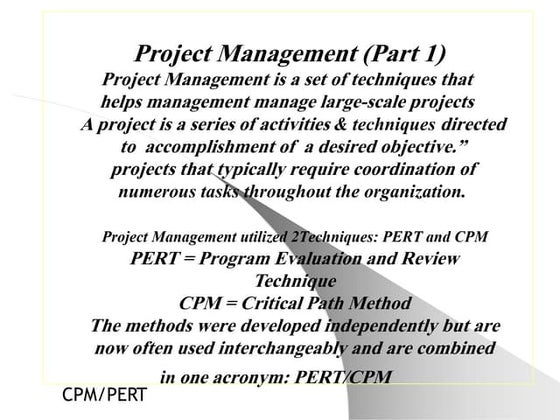 CPM AND PERT | PDF | Computer Software and Applications | Computing