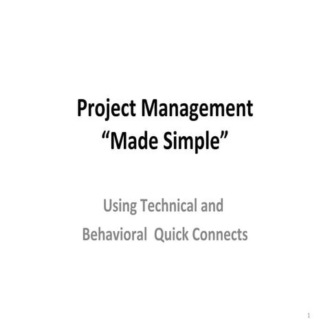 Project Management Made Simplev2003final | PPT