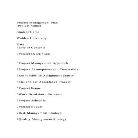Project Management Plan(Project Name)Student Name Wal.docx