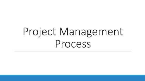 Project management overview | PPT