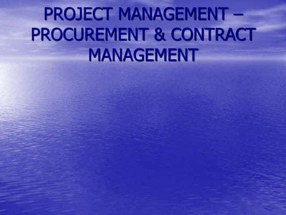 3. Project Procurement Planning..pptx