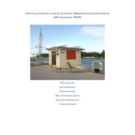 Project management proposal climate observation station, mittagong -nsw ...