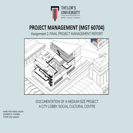 Project management report document a medium size project. | PPT