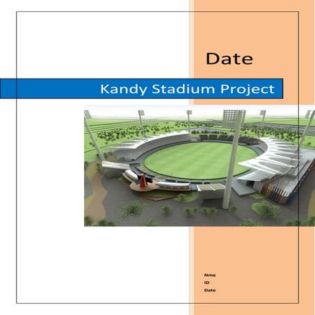 Project management report of stadium | PDF
