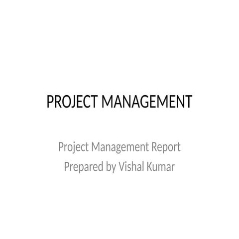 Introduction to Project Management | PPT