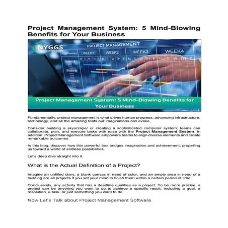 Benefits of Project Management Software in 2025 | PDF
