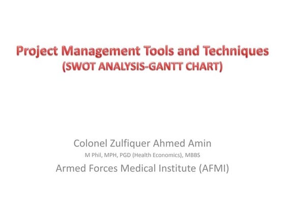 Swot analysis in project management | PPT | Business Administration ...