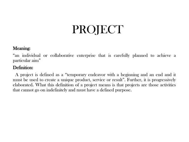 Project management PPT | PPTX