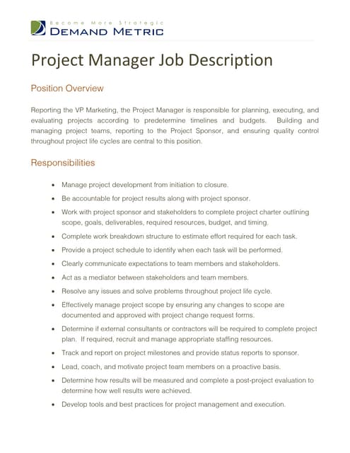 Advantages of project Management | PDF