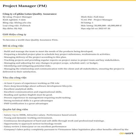 _Project Manager (PM).pdf | Business | Business and Finance