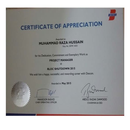 Project manager RLOC qATAR shutdown | PPT