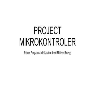 Project mikrokontroler | PPTX