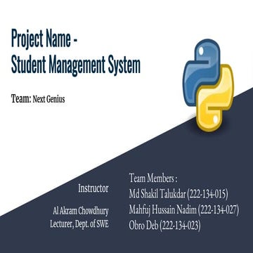 Project Name - Student Management System.pptx