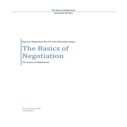 Project Negotiations | DOCX