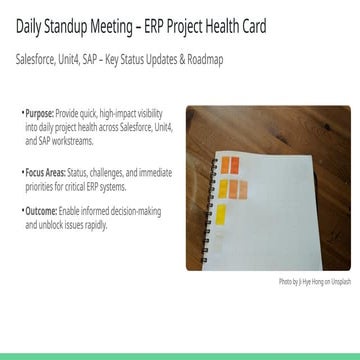 Daily stand up meeting on the various business | PPTX