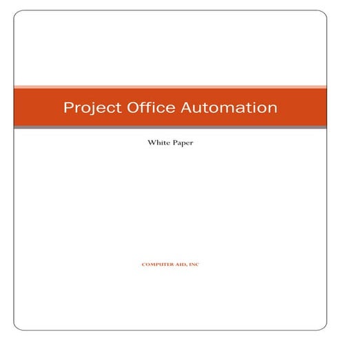 Project office automation whitepaper | PDF