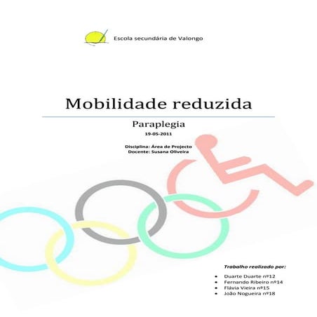 Mobilidade reduzida - Paraplegia | PDF
