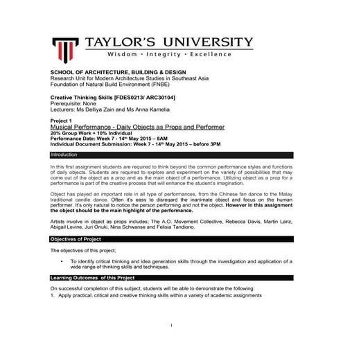 Project one cts | PDF