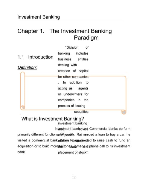 Investment Banking | PPT