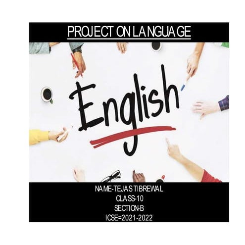 Project on English Language | PDF