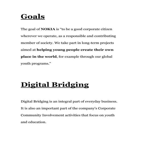 Nokia corporation's strategy map | PPTX