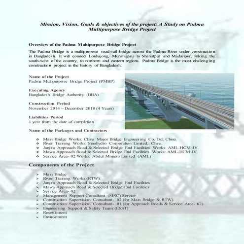 Project on padma bridge | DOCX