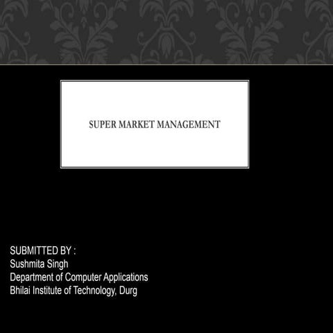 Gas management system | PPTX