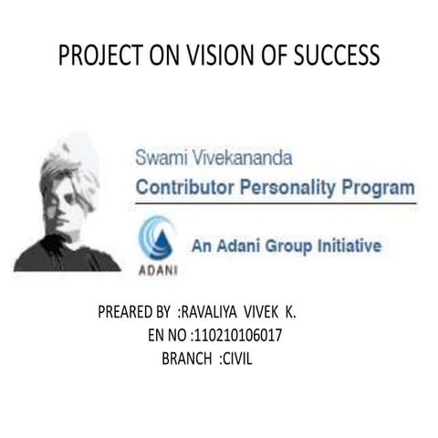 Project on vision of success | PPTX