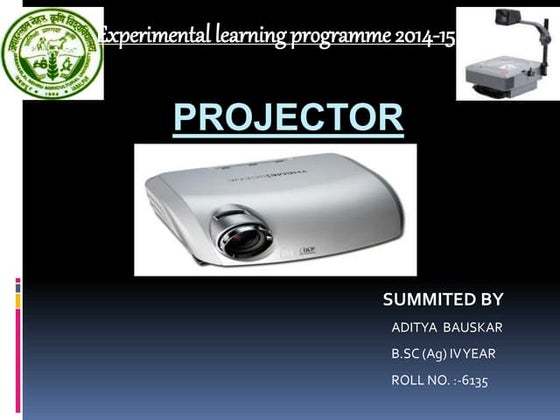 REPORT ON PROJECTORS | DOCX | Video Production | Content Production