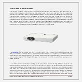 Panasonic Projector | PDF