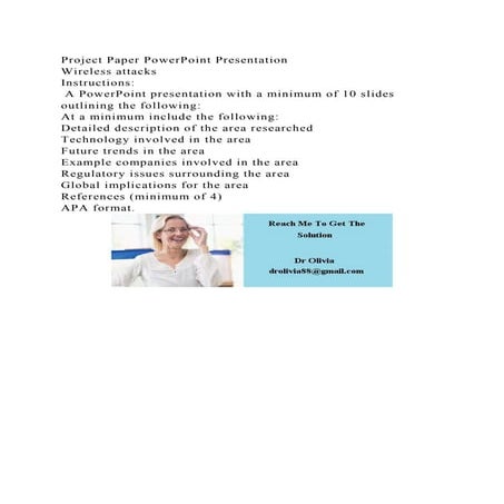 Project Paper PowerPoint Presentation Wireless attacks Instructi.docx